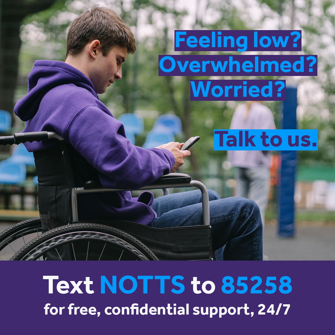 Notts Healthcare and partners launch Notts 85258 mental health text ...