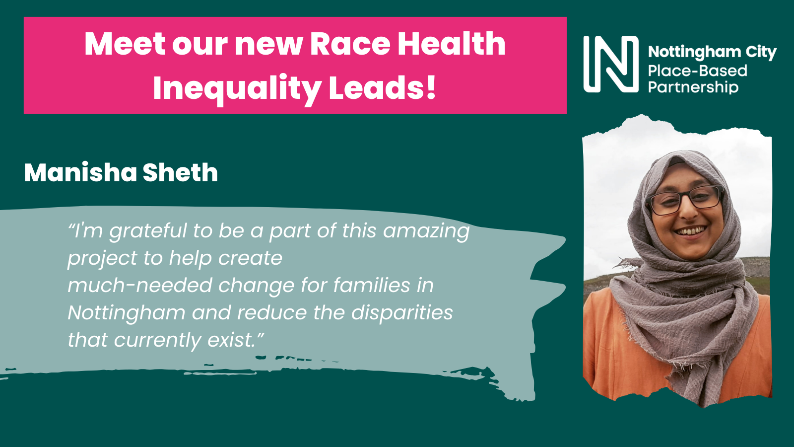 Introducing the new Race Health Inequality Leads! - NHS Nottingham and ...